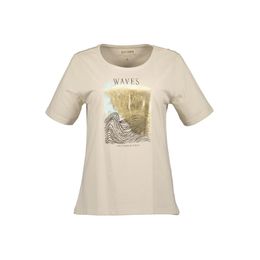Blue Seven T-Shirt Damen Gr&ouml;&szlig;e XL beige / hellblau / dunkelbraun / khaki