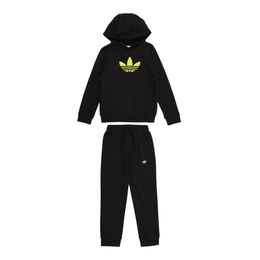 adidas originals Jogginganzug 'GRAPHIC TREFOIL LOOSE HOODIE' Jungen Gr&ouml;&szlig;e 122 blau / gelb / schwarz / wei&szlig;