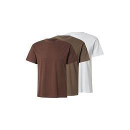 Abercrombie & Fitch Abercrombie & Fitch T-Shirt 'ESSENTIAL' Herren Gr&ouml;&szlig;e M kastanienbraun / umbra / wei&szlig;
