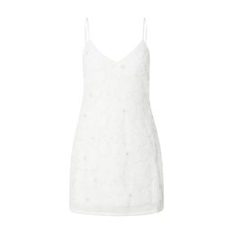 Abercrombie & Fitch Abercrombie & Fitch Kleid Damen Gr&ouml;&szlig;e 42 silber / perlwei&szlig; / offwhite