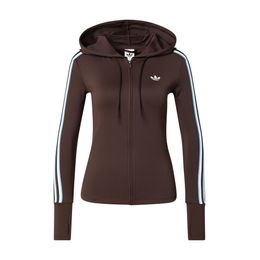 adidas originals Sweatjacke 'Trefoil' Damen Gr&ouml;&szlig;e S hellblau / schoko / wei&szlig;