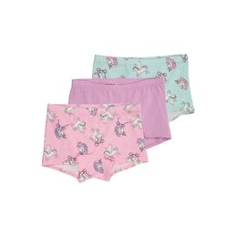 Lindex Unterhose 'Unicorns And Bows' M&auml;dchen Gr&ouml;&szlig;e 122/128 mint / pink / rosa