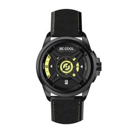 BE COOL Armbanduhr schwarz/gr&uuml;n BCW02SGR