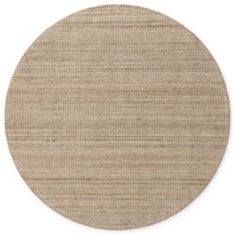 NYVI Teppich Boucl&eacute; - Pflegeleicht, F&uuml;r Fu&szlig;bodenheizung, Strapazierf&auml;hig Gr&ouml;&szlig;e:&Oslash; 160 cm;Farbe:Natur Grau Braun