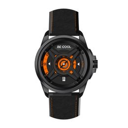 BE COOL Armbanduhr schwarz/orange BCW02SO