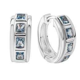 Celesta Silber Ohrring 925 Silber Blautopas