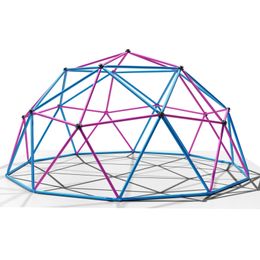 Kletterger&uuml;st 360x360x180cm DomeClimber Kinder Kletterkuppel Geodome 12FT - blau/pink