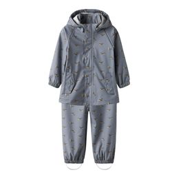 name it Funktionsanzug 'Ladry10' Jungen Gr&ouml;&szlig;e 110 kitt / taubenblau / braun