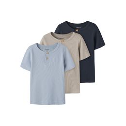 name it T-Shirt Jungen Gr&ouml;&szlig;e 86 beige / navy / hellblau