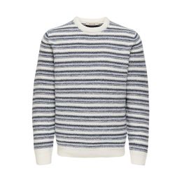 Only & Sons Only & Sons Pullover 'ONSMING' Herren Gr&ouml;&szlig;e XXL marine / wei&szlig;