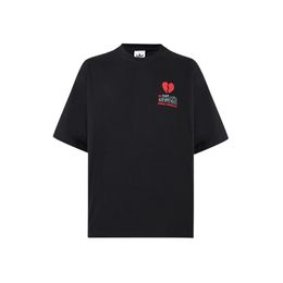 adidas originals T-Shirt 'V-Day Heart Broken Cat' Herren Gr&ouml;&szlig;e S hellrot / schwarz / wei&szlig;