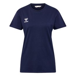 T-Shirt Hummel "HMLGO 2.0 T-SHIRT S/S WOMAN", Damen, Gr. XXL (44), marine, Obermaterial: 100% Baumwolle, Shirts T-Shirt