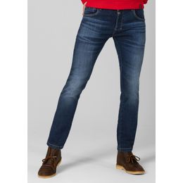 Slim-fit-Jeans Timezone "Slim ScottTZ", Herren, Gr. 30, L&auml;nge 30, blau, 74% Baumwolle 17% Lyocell 6% Polyester 3% Elastan, normal, Jeans Slim-fit-Jeans