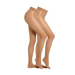 Feinstrumpfhose Camano, Damen, Gr. 42, make up, Obermaterial: 83% Polyamid, 17% Elasthan, elastisch, Strumpfhosen Feinstrumpfhose, Vorgeformter Fu&szlig; mit verst&auml;rkter Ferse und Fu&szlig;spitze