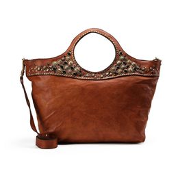 Campomaggi Shopper Damen Gr&ouml;&szlig;e One Size cognac / gold / schwarz