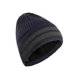 Camel Active Beanie aus reiner Baumwolle Herren Gr&ouml;&szlig;e 55/60 dunkelblau