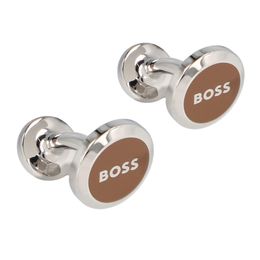 BOSS Manschettenkn&ouml;pfe Herren Gr&ouml;&szlig;e One Size braun / silber / wei&szlig;