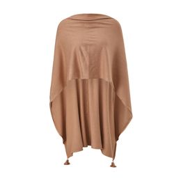 comma, COMMA Cape Damen Gr&ouml;&szlig;e XS/XL hellbraun