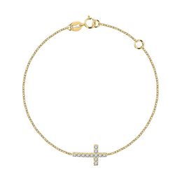 FAVS. FAVS Armband Damen Gr&ouml;&szlig;e One Size gold / transparent