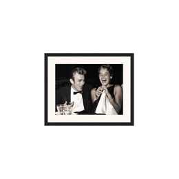 Jacob Baden Bild ' James Dean & Ursula Andress Date Night ' Herren Gr&ouml;&szlig;e 40x50 schwarz