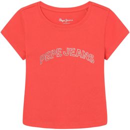 Pepe Jeans T-Shirt Damen Gr&ouml;&szlig;e L dunkelpink