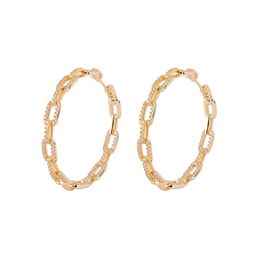 Classyandfabulous Jewelry Ohrringe 'DAYA 2in1 - The Big Inside / Outside Chain' Damen Gr&ouml;&szlig;e One Size gold