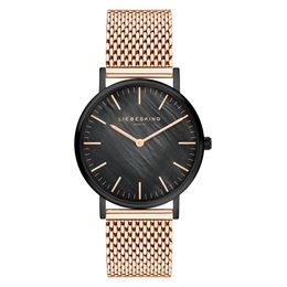 Liebeskind Berlin Analoguhr Damen Gr&ouml;&szlig;e One Size rosegold / schwarz