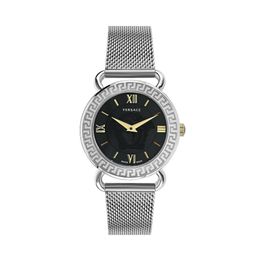 Versace Uhr Damen Gr&ouml;&szlig;e One Size schwarz / silber