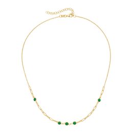 Smart Jewel Kette Damen Gr&ouml;&szlig;e One Size gold / smaragd