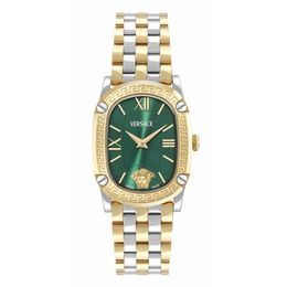 Versace Uhr Damen Gr&ouml;&szlig;e One Size gold / smaragd / silber