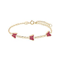 Lucardi Armband Damen Gr&ouml;&szlig;e Onesize gold / rot