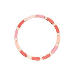 A&c Oslo &ndash; Nordic Design Jewellery Armband 'Enamel Tiles' Damen Gr&ouml;&szlig;e One Size creme / rosa / ros&eacute; / cranberry