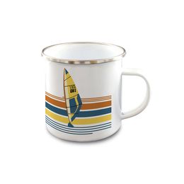 Greenbomb Tasse 'Nature Hard Surf' Herren Gr&ouml;&szlig;e ONE blau / gelb / dunkelorange / wei&szlig;