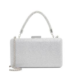 Dune London Clutch Damen Gr&ouml;&szlig;e One Size silber
