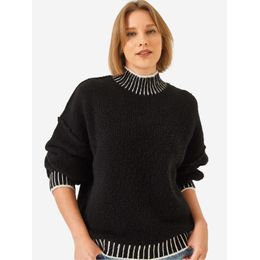 Bianco Lucci Pullover Damen Gr&ouml;&szlig;e S/L schwarz / wei&szlig;
