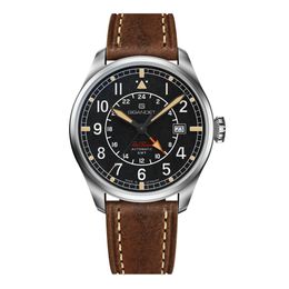 Gigandet Analoguhr 'RED BARON GMT' Herren Gr&ouml;&szlig;e One Size braun