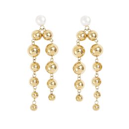 A&c Oslo &ndash; Nordic Design Jewellery Ohrringe 'Tone Damli - Pearls' Damen Gr&ouml;&szlig;e One Size gold