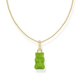 Thomas Sabo Kette Damen Gr&ouml;&szlig;e 45 gold / limette / wei&szlig;