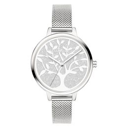s.Oliver Uhr Damen Gr&ouml;&szlig;e One Size silber / wei&szlig;