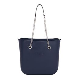 O bag Schultertasche Damen Gr&ouml;&szlig;e One Size marine / silbergrau