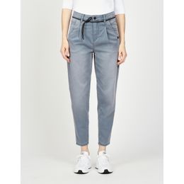 Gang Damen Ankle-Jeans "94SILVIA JOGGER", grau, Gr. 29, Denim/Jeans, Obermaterial: 33% Polyester, 32% Baumwolle, 32% Lyocell, 3% Elasthan, Jeans, im