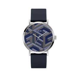 Guess Uhr 'Bossed' Herren Gr&ouml;&szlig;e One Size navy / silber
