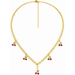 Bs Schmuckdesign Kette 'Cherry Pop' Damen Gr&ouml;&szlig;e 40 / 45 cm gold