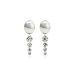 Filippa Firenze Ohrclips 'Pioggia' Damen Gr&ouml;&szlig;e One Size silber