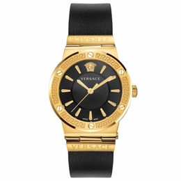 Versace Uhr 'Greca' Damen Gr&ouml;&szlig;e One Size gold / schwarz