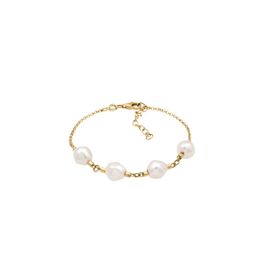 Elli Armband Damen Gr&ouml;&szlig;e 16 gold / perlwei&szlig;