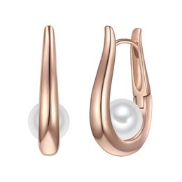 Yokoamii Ohrringe Damen Gr&ouml;&szlig;e One Size rosegold / perlwei&szlig;