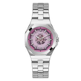 Guess Uhr Damen Gr&ouml;&szlig;e One Size rosa / silber