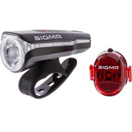 Sigma Fahrradbeleuchtung 'AURA 60 USB NUGGET II RL K-SET' Herren Gr&ouml;&szlig;e one size blutrot / schwarz / transparent