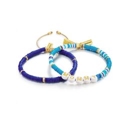 Yokoamii Armband Damen Gr&ouml;&szlig;e One Size blau / marine / gold / wei&szlig;
